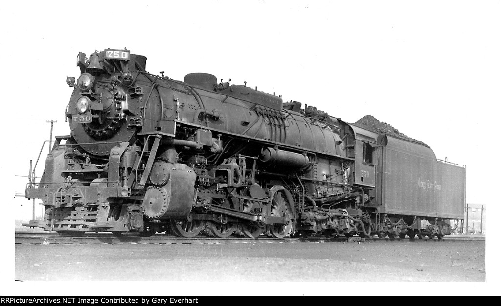 NKP 2-8-4 #750 - Nickel Plate Road
